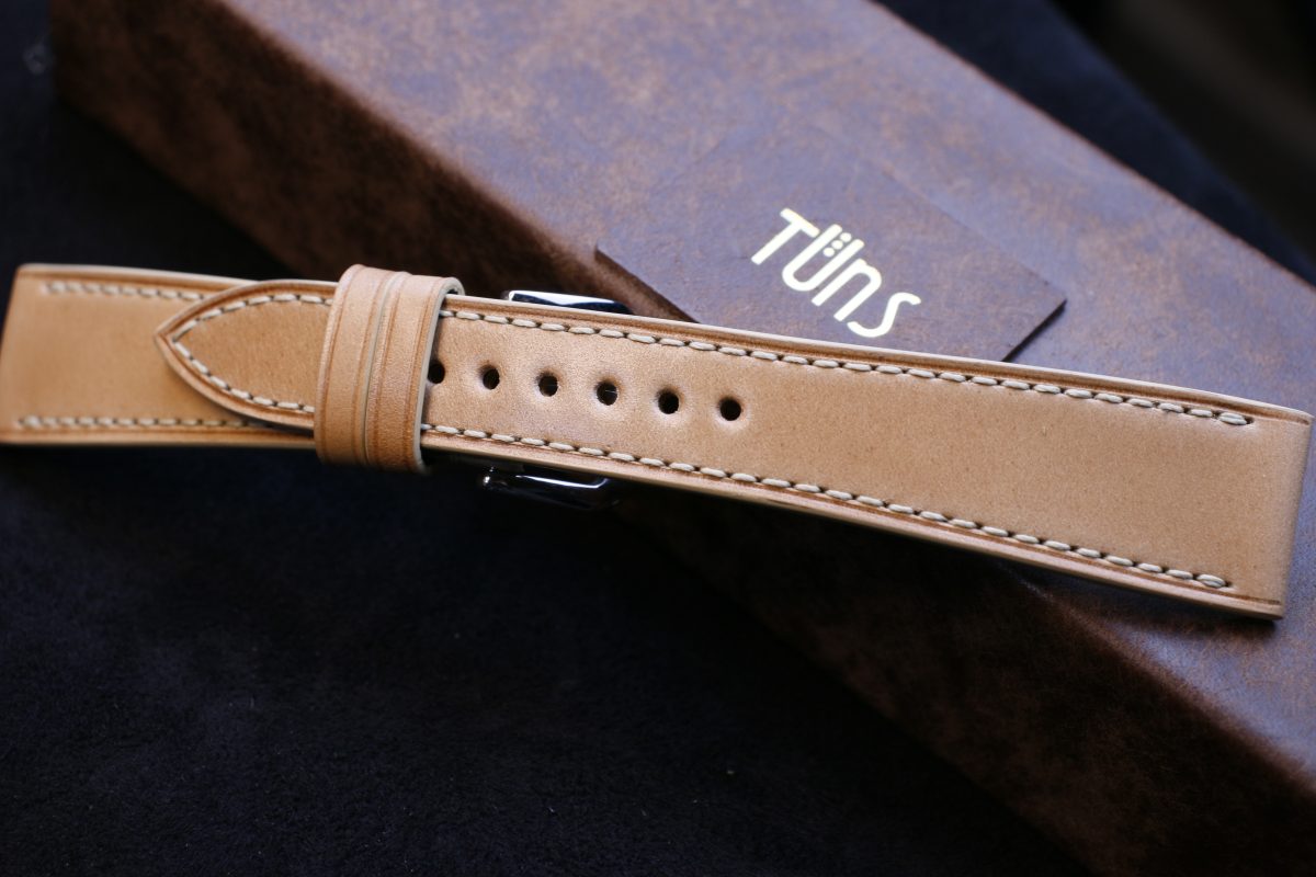 Shell cordovan shinki leather , natural watch strap – TUNS Store