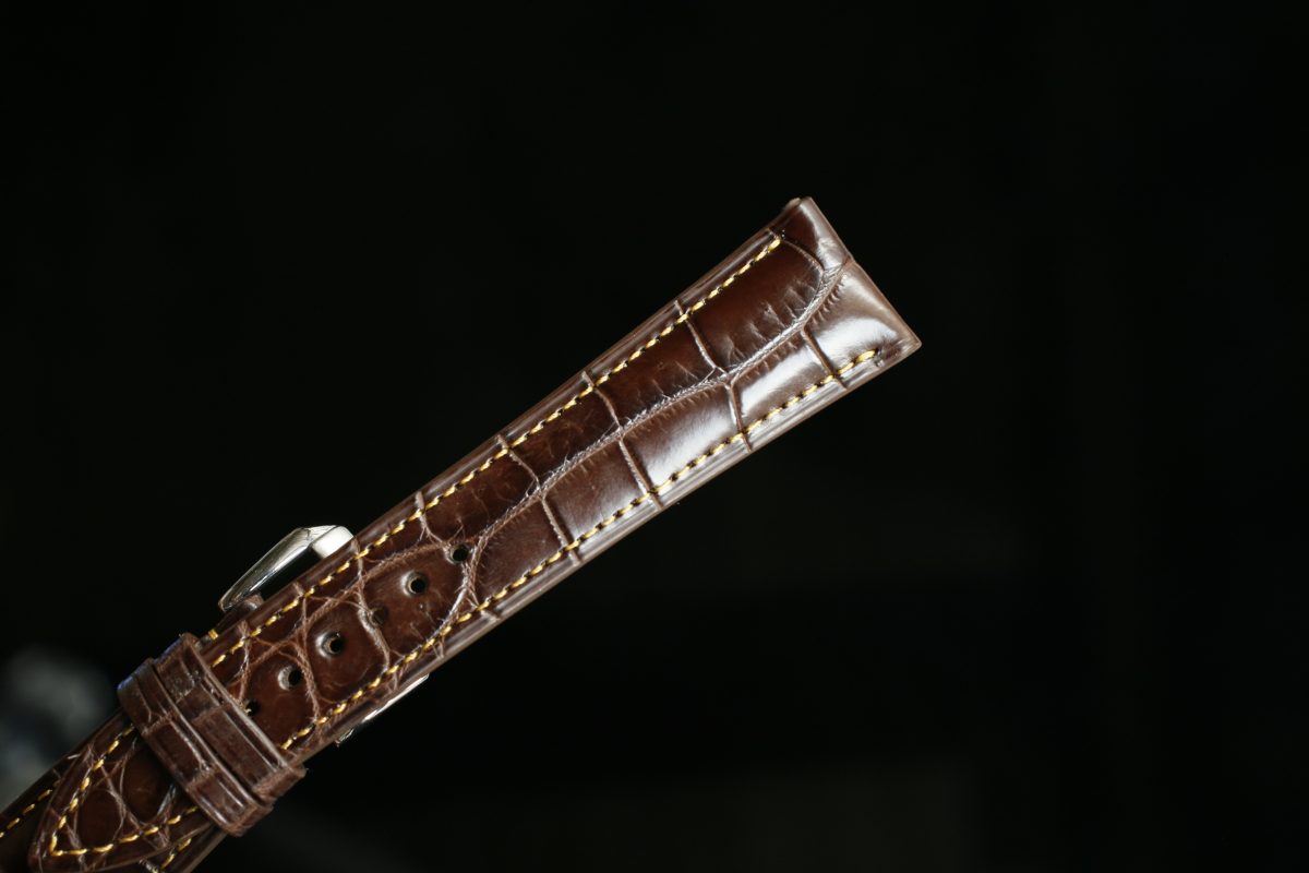 alligator brown vietnam Leather watch strap – TUNS Store