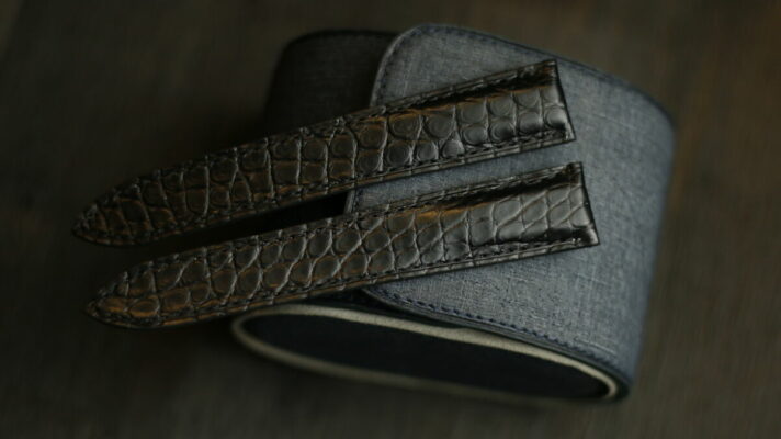 black alligator leather cartier watch strap – TUNS Store